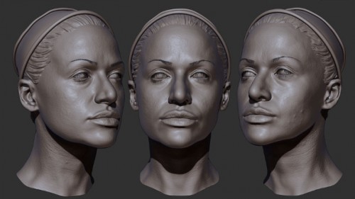 Download a high-resolution 3D scan of a female head | CG Channel