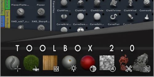 Download free ZBrush brush organiser XMD ToolBox 3.0 | CG Channel