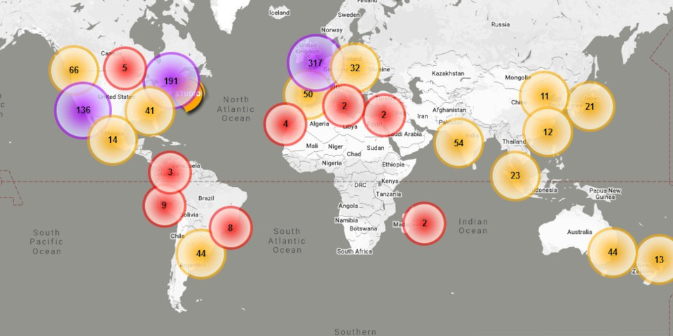Search for CG jobs and studios with VFX world maps | CG Channel