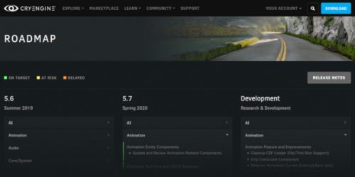 Crytek posts 2019-2020 CryEngine roadmap | CG Channel