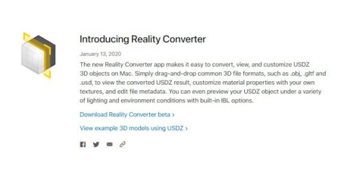 Get free USDZ file converter and viewer Reality Converter | CG Channel