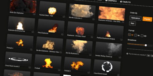 Download 500 free stock FX elements from ProductionCrate | CG Channel