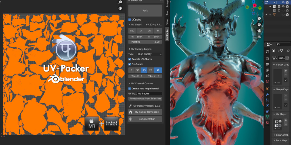 Download free UV packing tool UV-Packer for Blender | CG Channel
