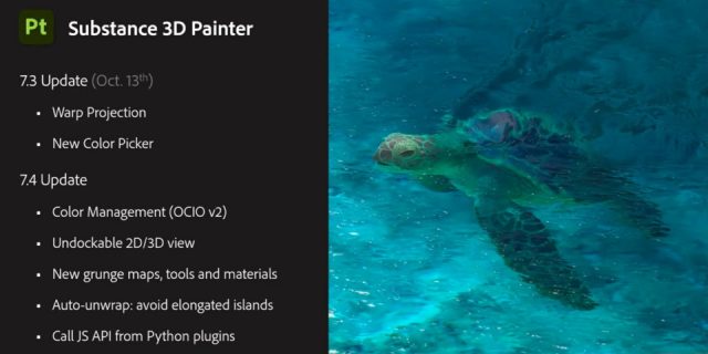 Adobe ships Substance 3D Painter 7.4 | CG Channel
