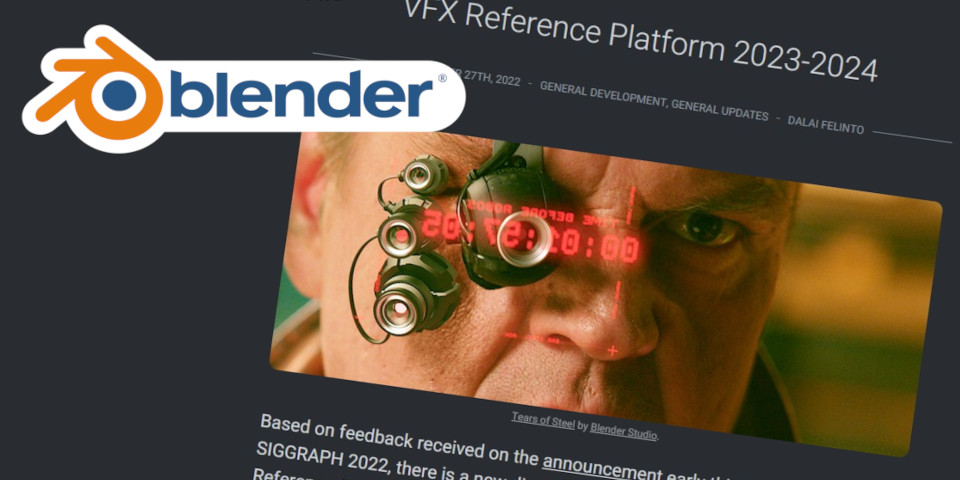 Blender will no longer ditch the VFX Reference platform | CG Channel