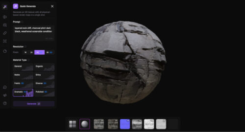 Poly lets you generate 8K PBR textures from text prompts | CG Channel