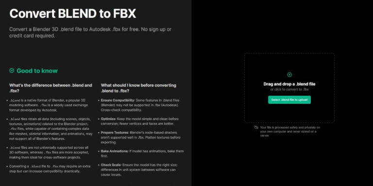 Convert 3D files for free in your browser with Convert 3D | CG Channel