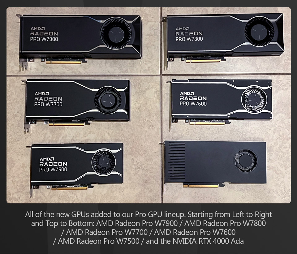 Group test: AMD Radeon Pro W7000 Series workstation GPUs | CG Channel