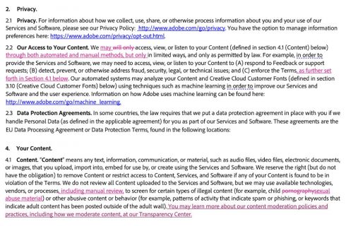 Adobe updates its Terms of Use following artist backlash | CG Channel