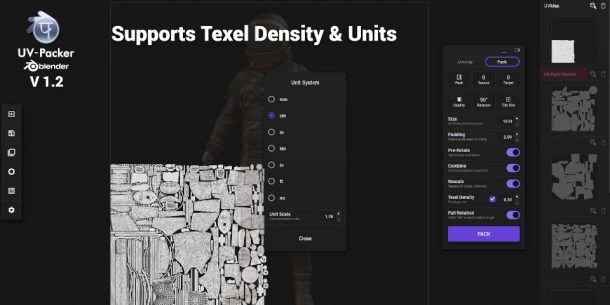 Free UV packing tool Packer-IO 1.3 now integrates directly in Blender ...