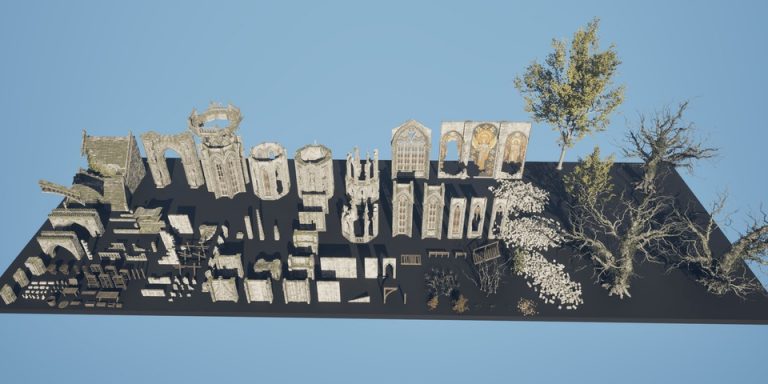 Get 210 modular assets to create 3D cathedrals in Unreal Engine | CG Channel