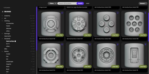 Get over 1,000 free 3D sculpting brushes from BlenderKit | CG Channel