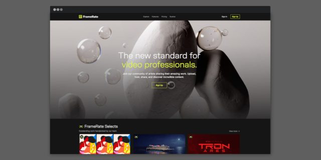 New artist video hosting platform FrameRate aims to take on Vimeo | CG ...