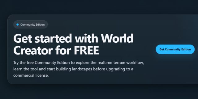 World Creator 2026.4 is out with a new free Community Edition | CG Channel